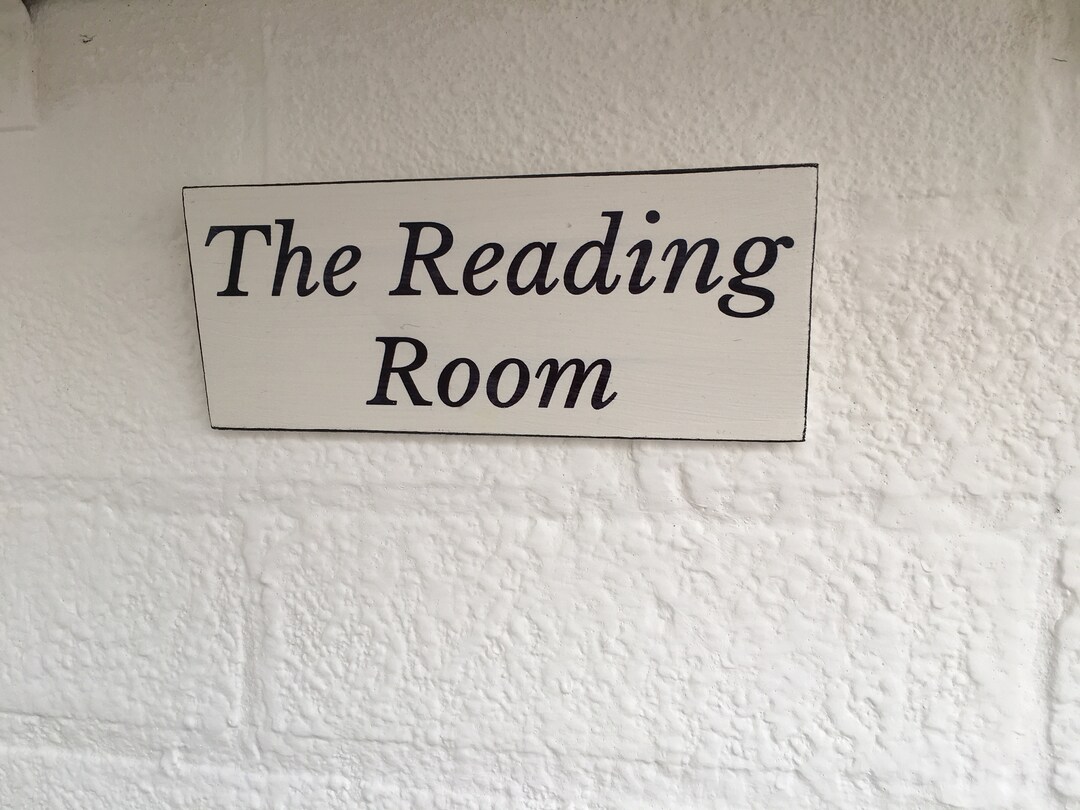 The Reading Room Home Study Library Hanging Wall Sign Wooden Plaque - Etsy
