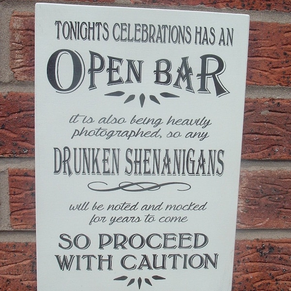 Open Bar Shenanigans - Etsy