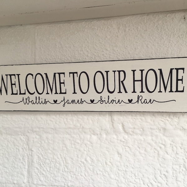 Welcome Home House Sign - Etsy
