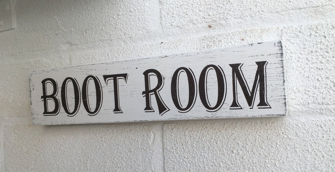 Shabby Chic Distressed Boot Room Sign Gift Idea Wooden Sign Plaque Sale ...