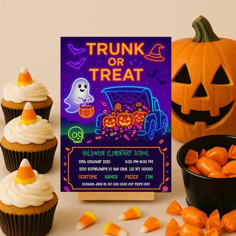 Trunk or Treat Signs - Etsy