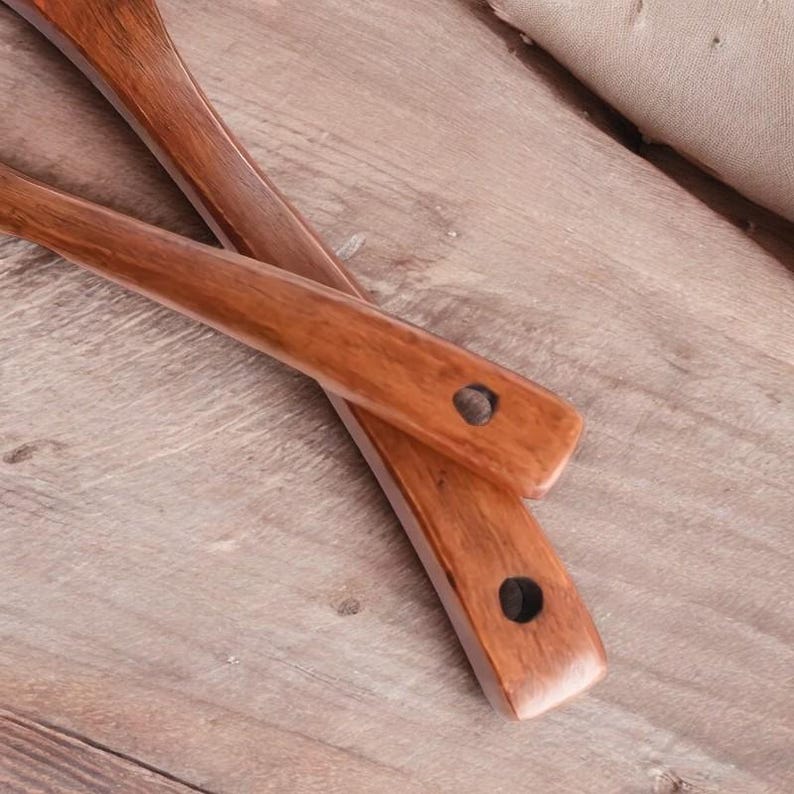 Handcrafted Wooden Ladle, Rustic Kitchen Utensil, Natural Wooden Soup ...