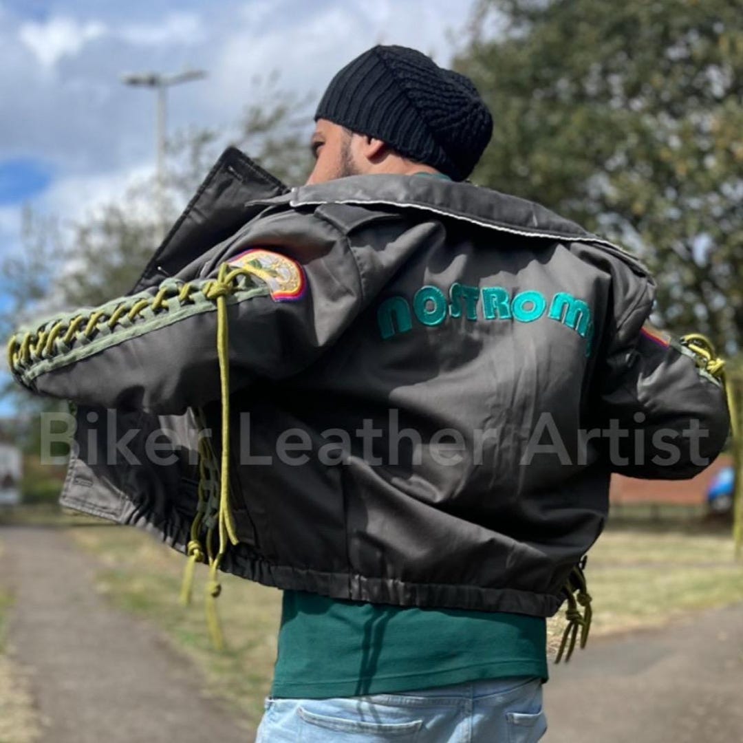 Brett Alien Nostromo Jacket Casual Style Handmade Embroidery Patches ...