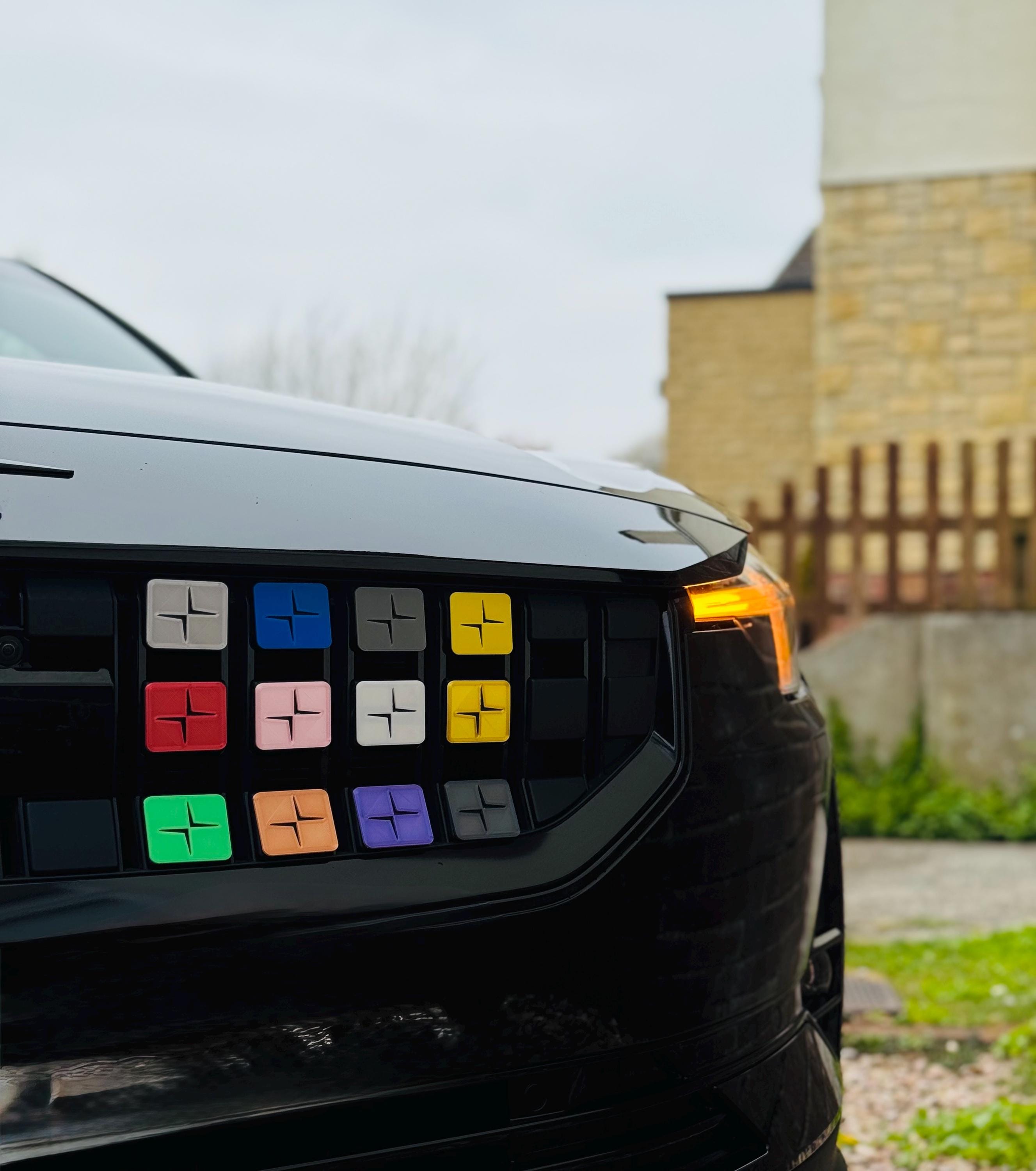 Polestar Style Emblem Grill Badge, 3D Printed, Custom Made Adhesive ...