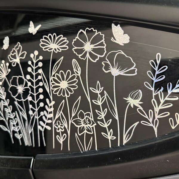 Flower Car Decal - Etsy