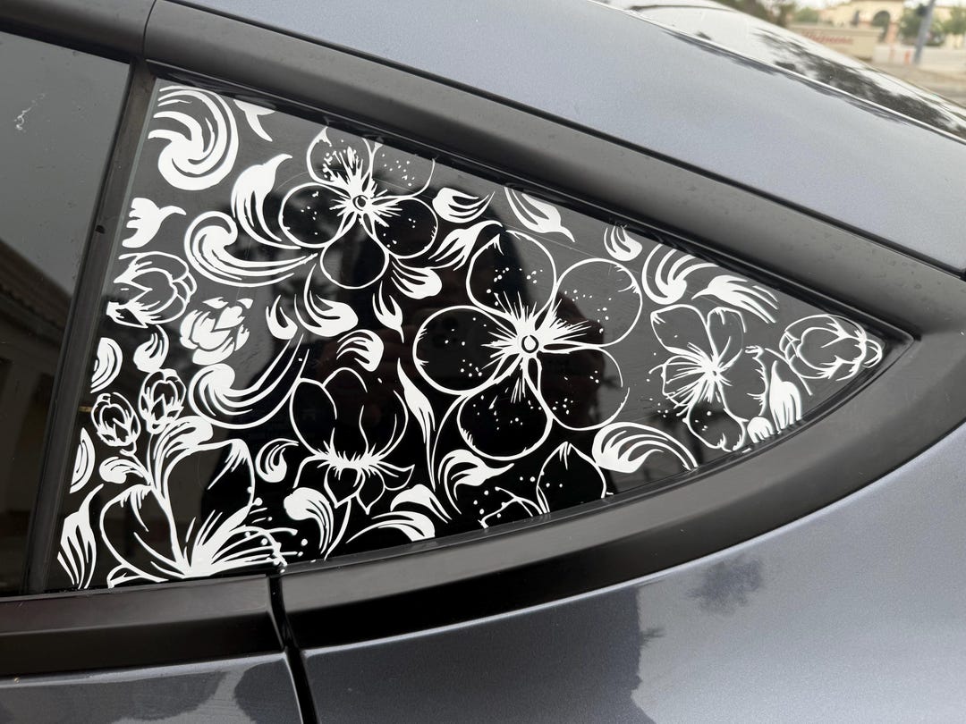 Tooled Leather Floral Pattern |car Sticker|car Decals|vehicle Graphic ...