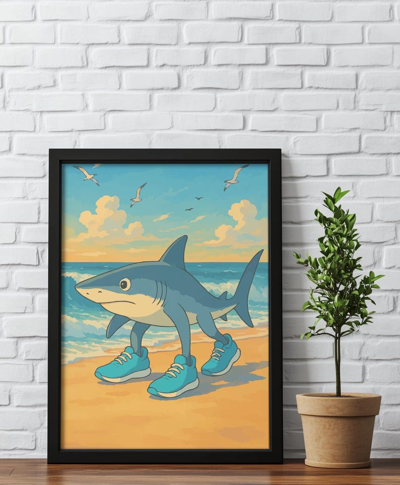 Tralalero Tralala Brainrot Meme Poster, Brainrot Memes, Meme Posters ...