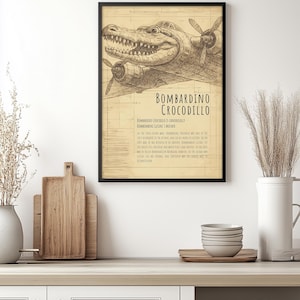Bombardino Crocodillo Brain Rot Meme Poster, Brainrot Memes, Meme ...