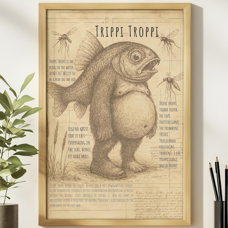 Coloriage italian brainrot - Etsy Italia