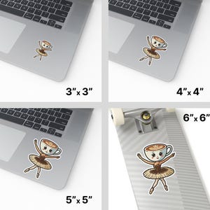 Ballerina Cappuccina Meme Sticker, Brainrot Memes, Internet Humor ...