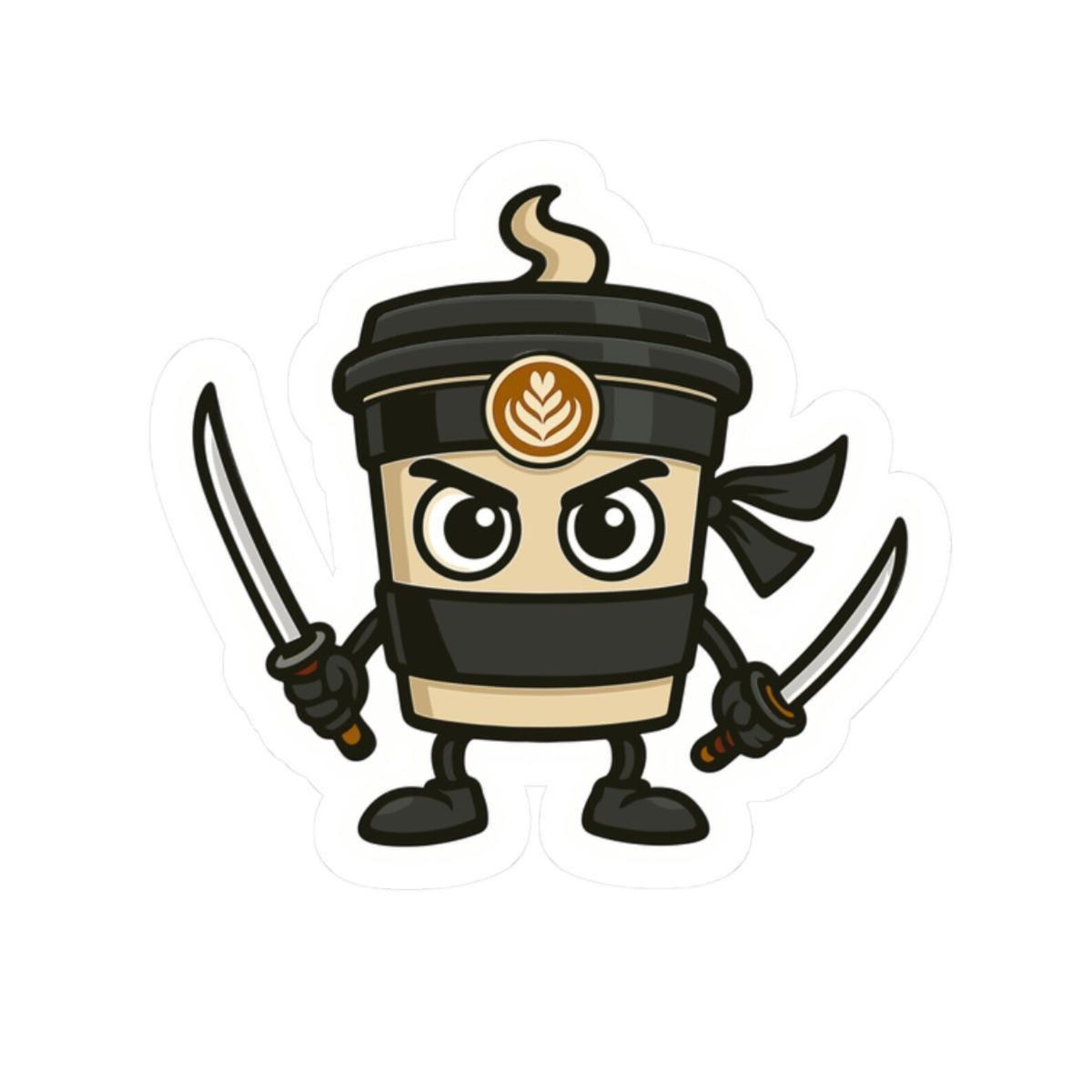 Capuchino Assassino Meme Sticker, Brainrot Memes, Internet Humor ...