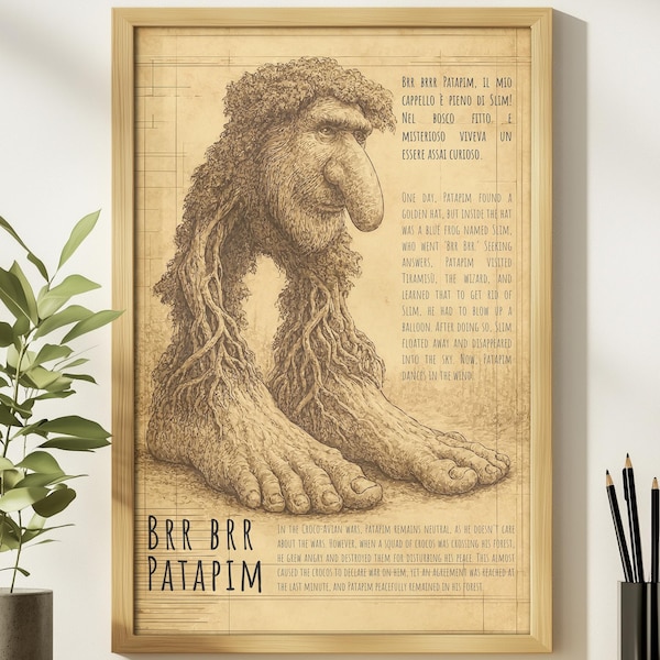 Italian brainrot card - Etsy Italia