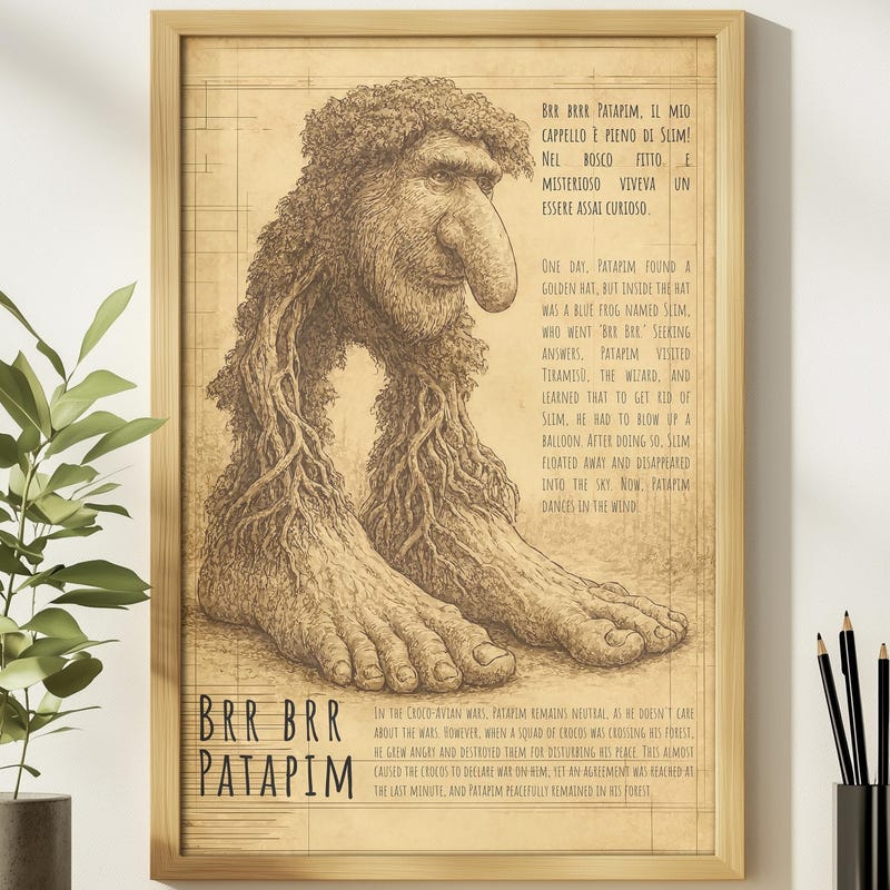 Italian brain rot toys - Etsy Polska