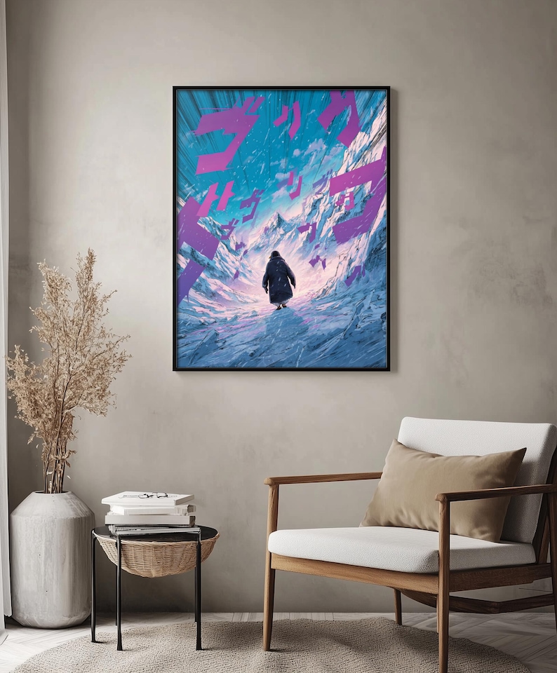 Nihilist Penguin Art Print, Lone Journey Poster, Inspirational Wall ...