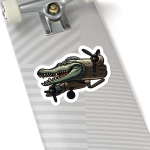 Bombardiro Crocodillo Meme Sticker, Brainrot Memes, Internet Humor ...