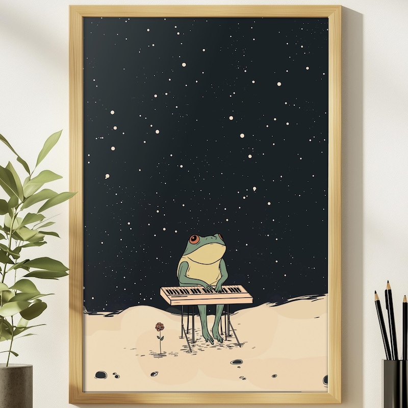 Stork frog never give up - Etsy.de