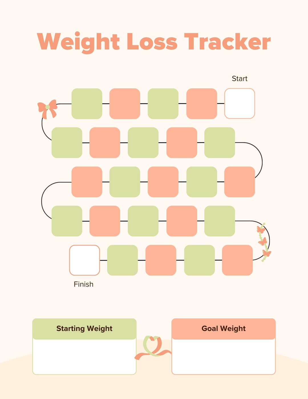 Calorie Deficit Tracker Printable | Weight Loss Planner | Fitness ...