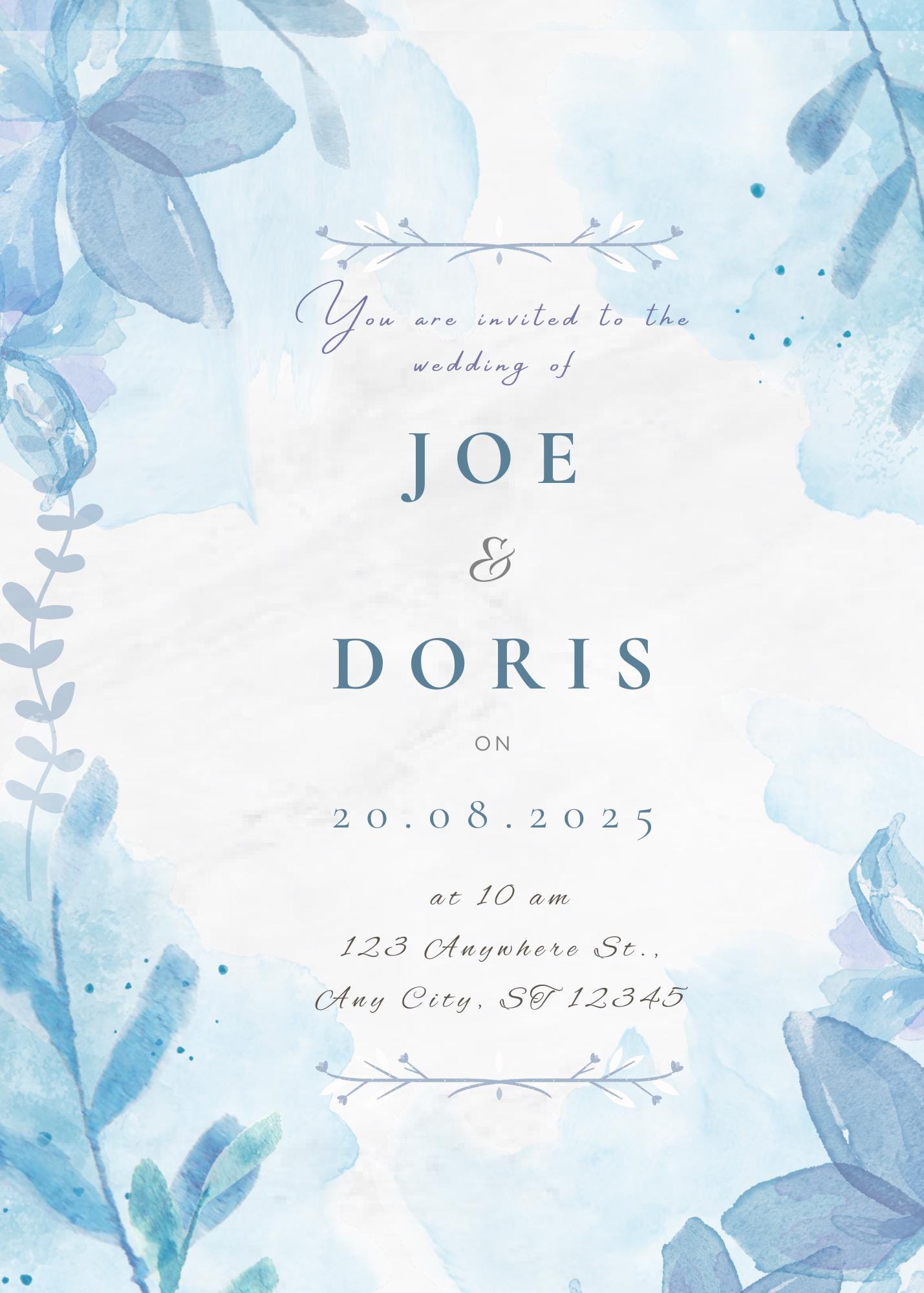 The Blooming Vows - Wedding Invitation Template Bundle - Etsy