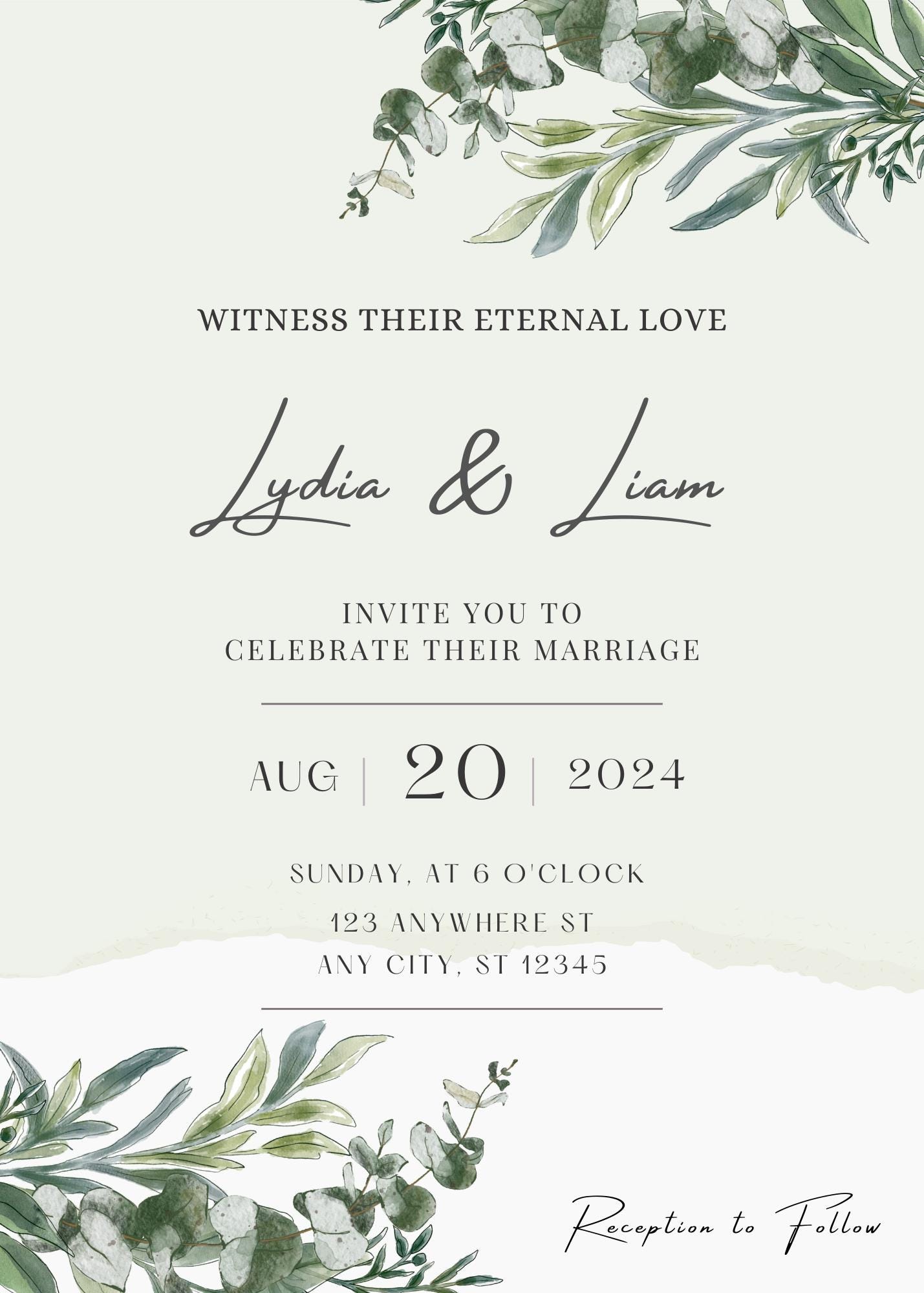 The Blooming Vows - Wedding Invitation Template Bundle - Etsy