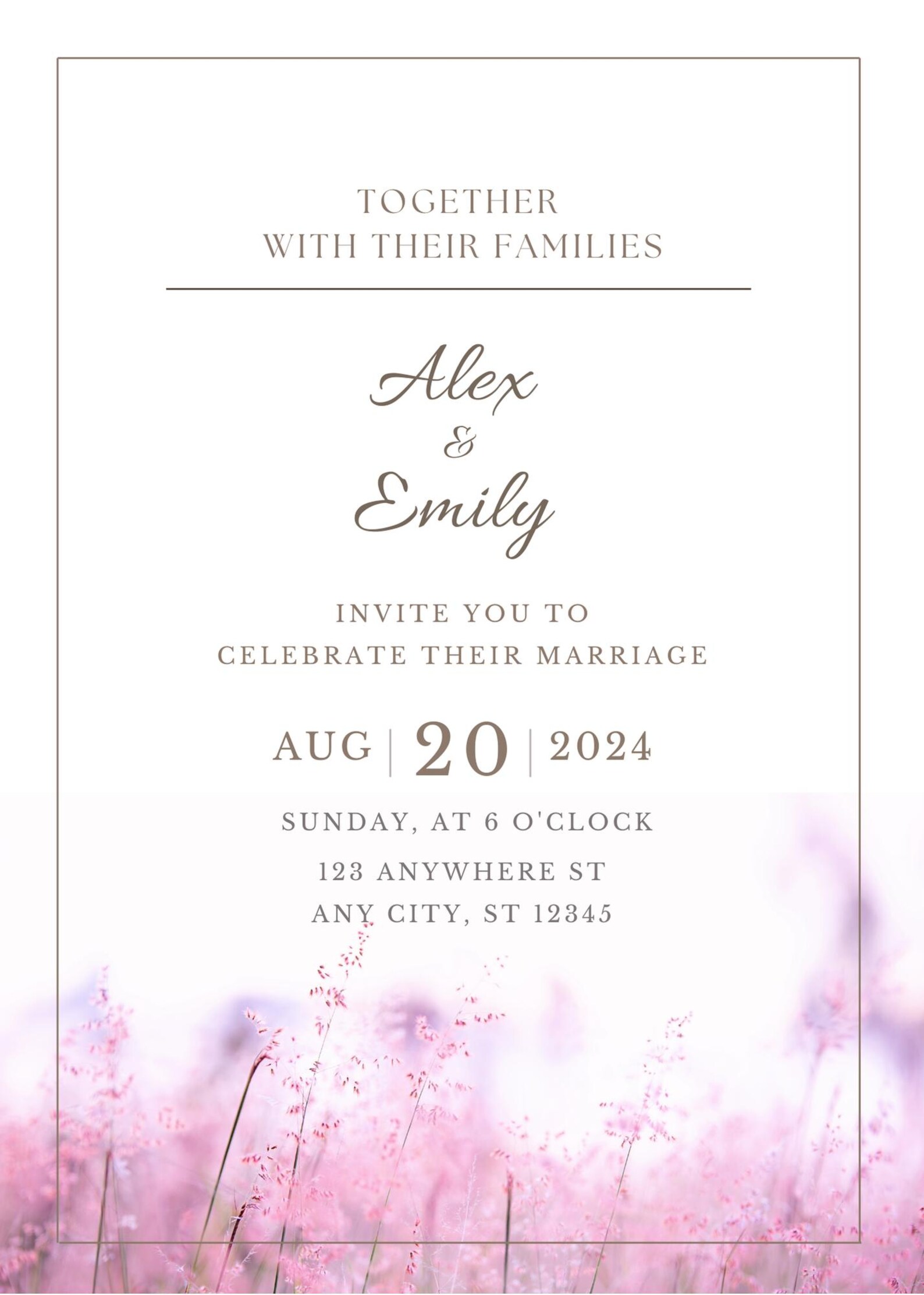The Blooming Vows - Wedding Invitation Template Bundle - Etsy