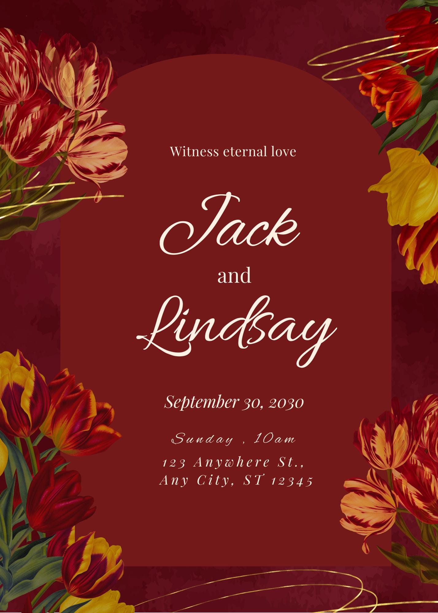 The Blooming Vows - Wedding Invitation Template Bundle - Etsy
