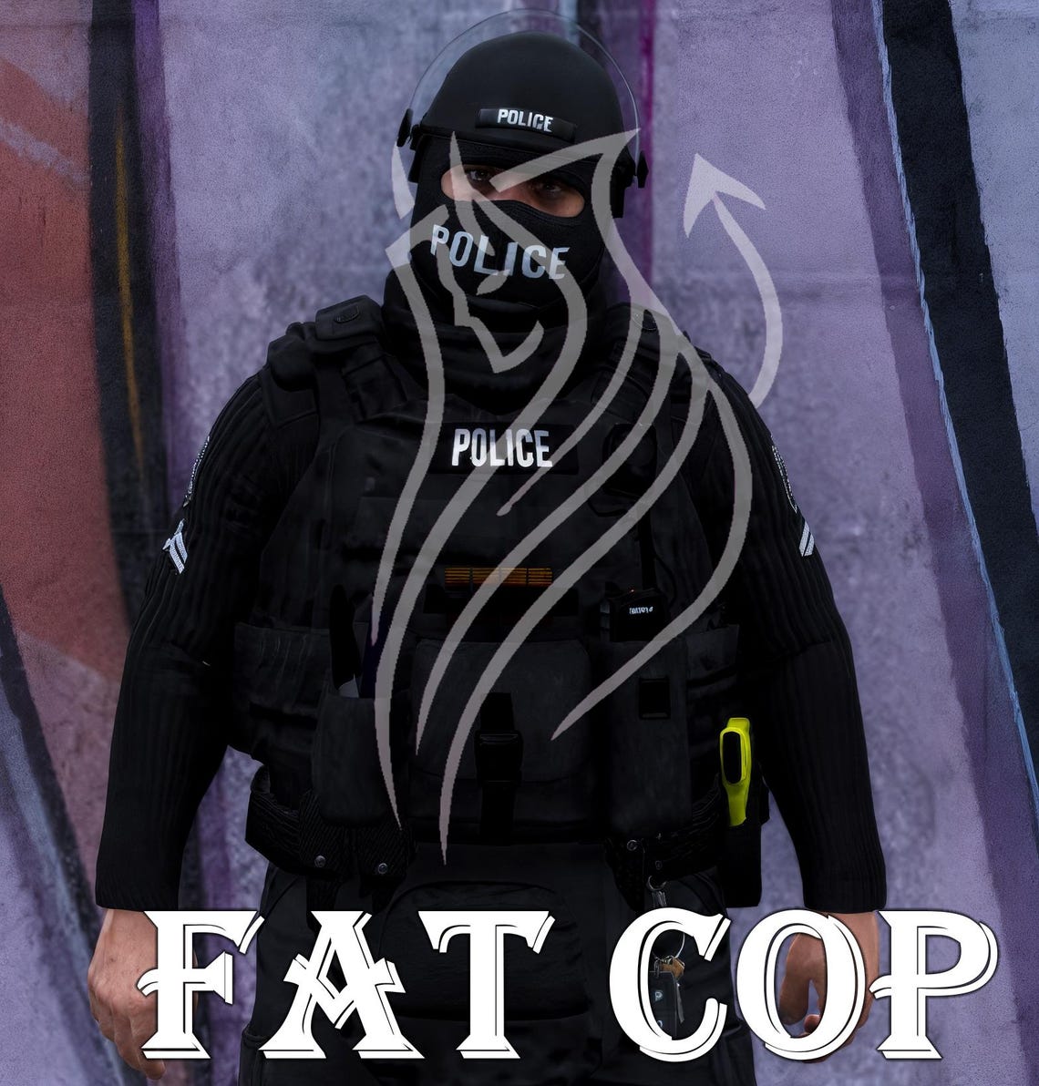 Fivem Fat Cop Ped | Custom Male Character |police, Civilian RP | Qbcore ...