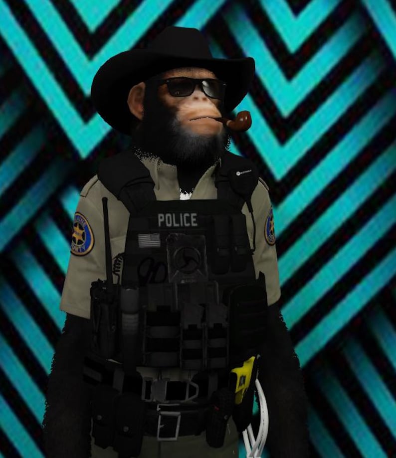 Fivem Custom Ped | Monkey |police, Civilian RP | Qbcore ESX Ready - Etsy