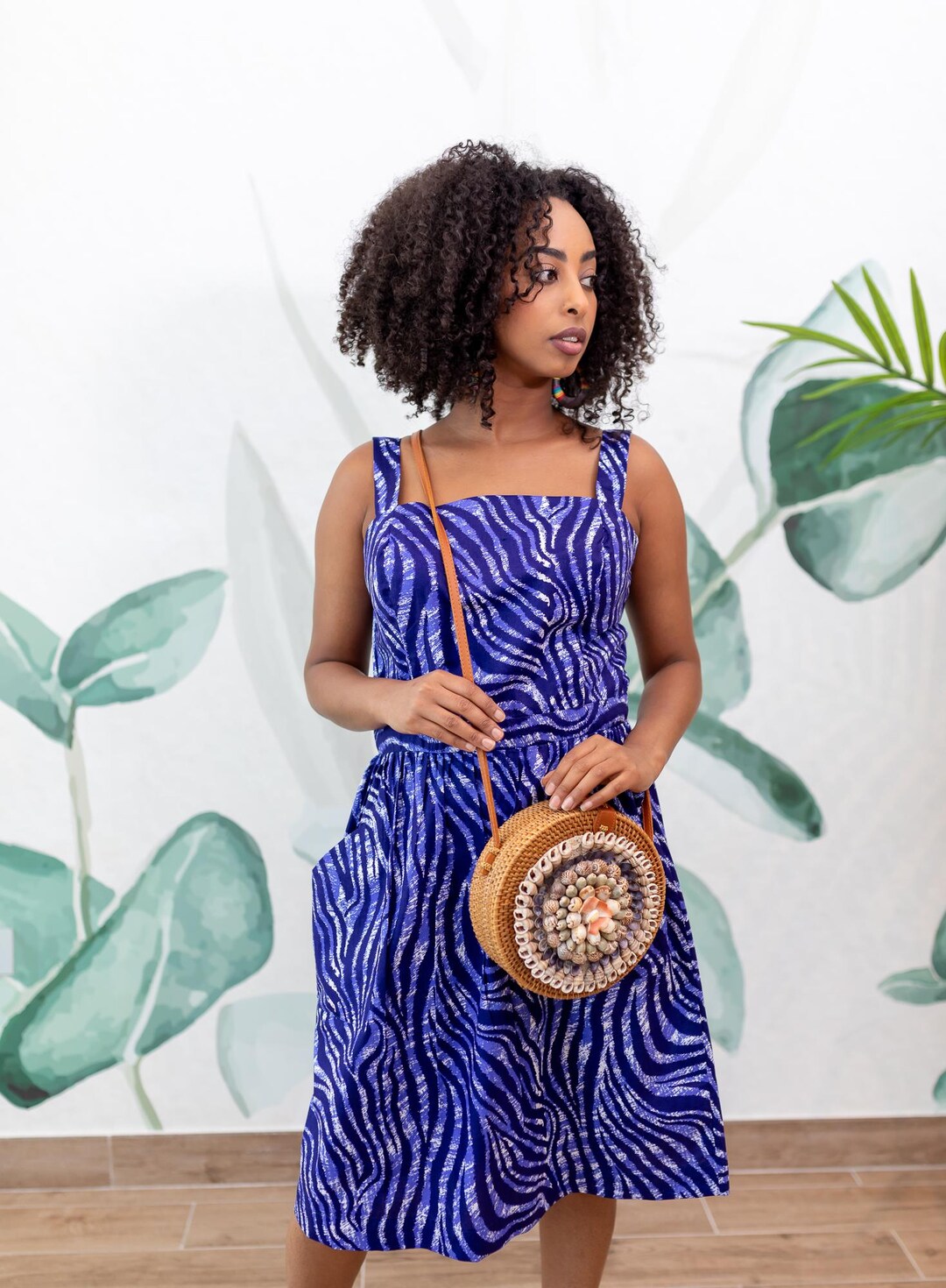Maya Strap Dress 5 | Resort Wear Dress - Hand-loomed Cotton Rayon Beach ...