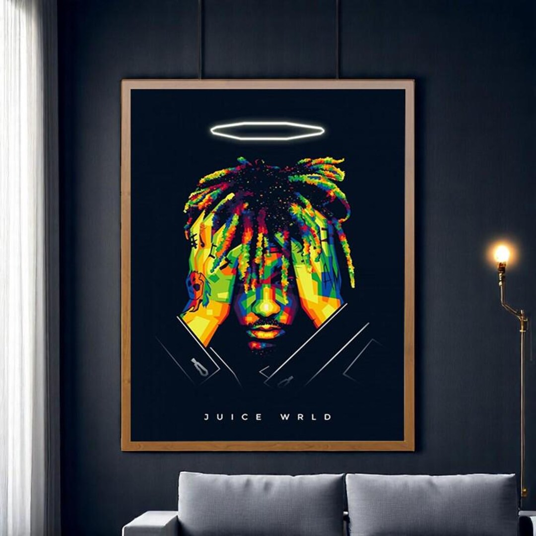 Juice WRLD Poster – Rap Wall Art Print for Bedroom or Living Room Decor ...