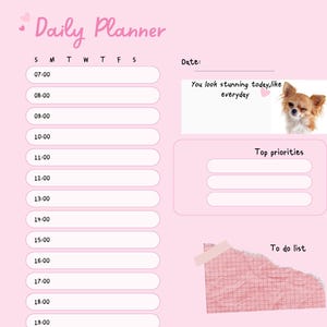 Pinky Cute Digital Planner - Etsy