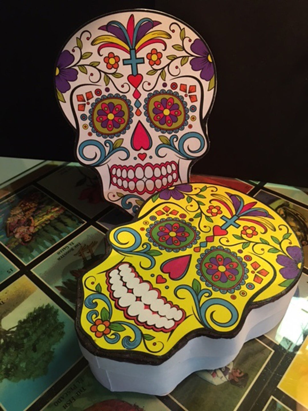 SVG 3D Sugar Skull Boxes Dia De Los Muertos Day of the Dead DIY Cricut ...