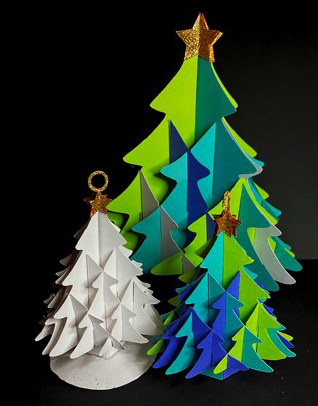 SVG FILE - Sliceform Christmas Tree Card and Standalone Tree - DIY ...