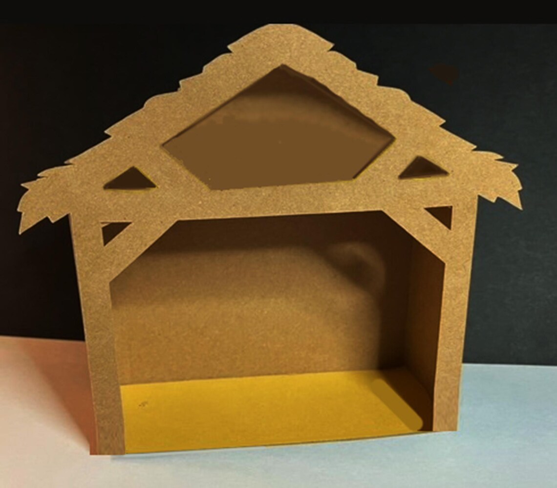 SVG FILE - 3D DIY Nativity Stable - Cricut Explore, Maker, Joyx ...