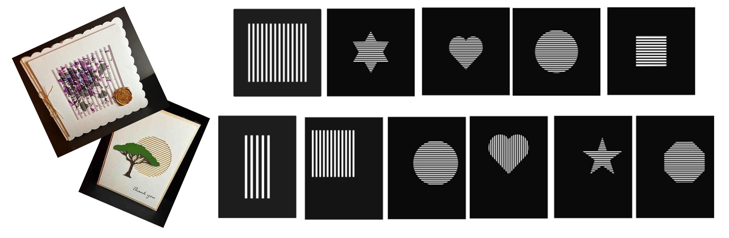 SVG File - HOTTEST New Designs - 11 Eclipse - Slatted Card Panels W ...