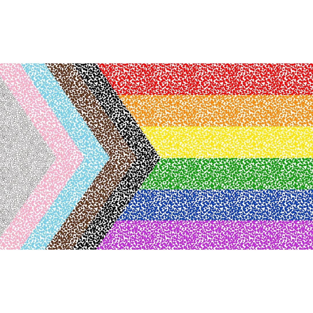 LGBT Pride Flags Art- the Original Pride Flag in the "stack of 3" Style ...