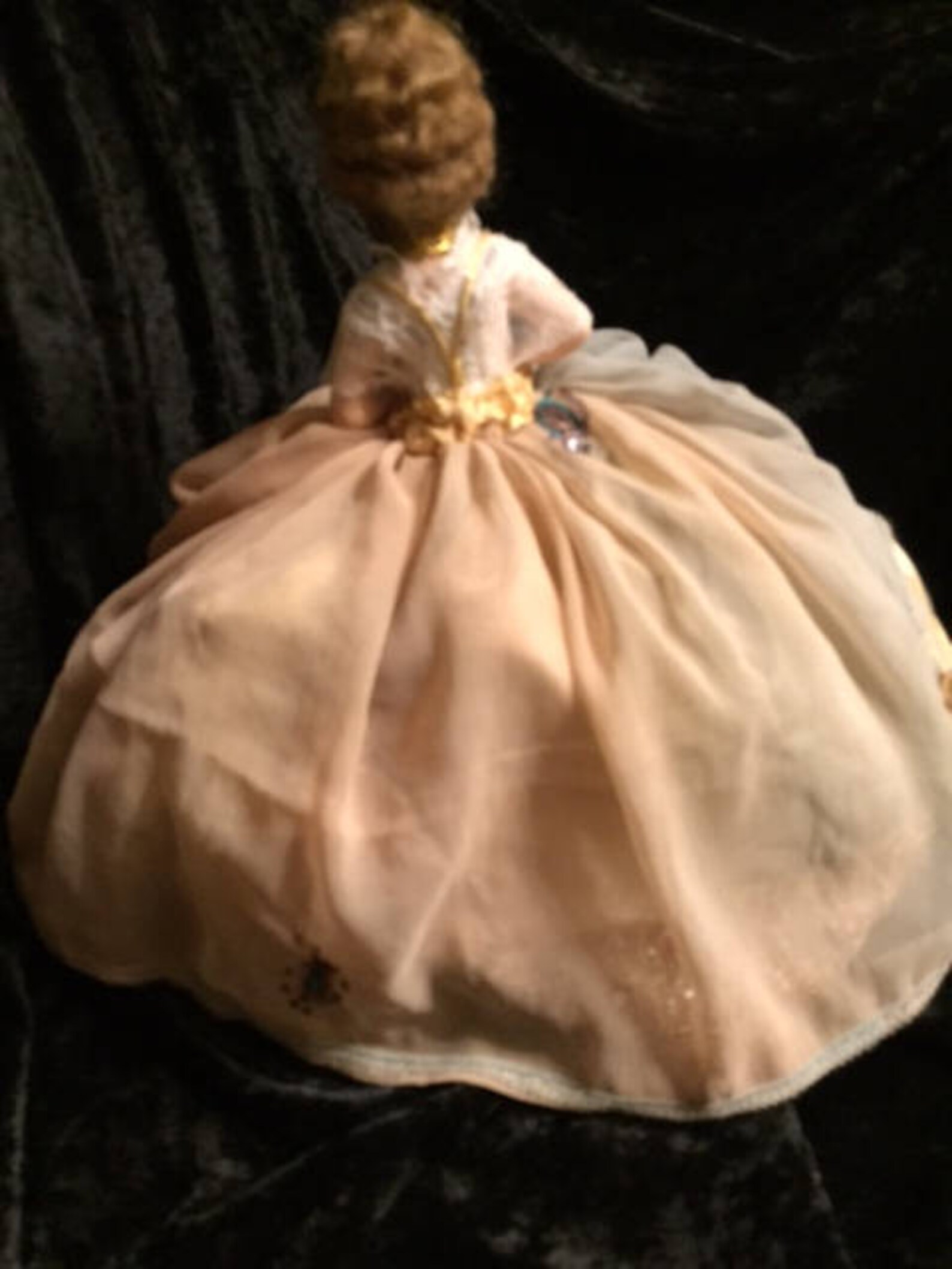 Chalkware Doll Designer Made Dress With Sequined Trimming - Etsy