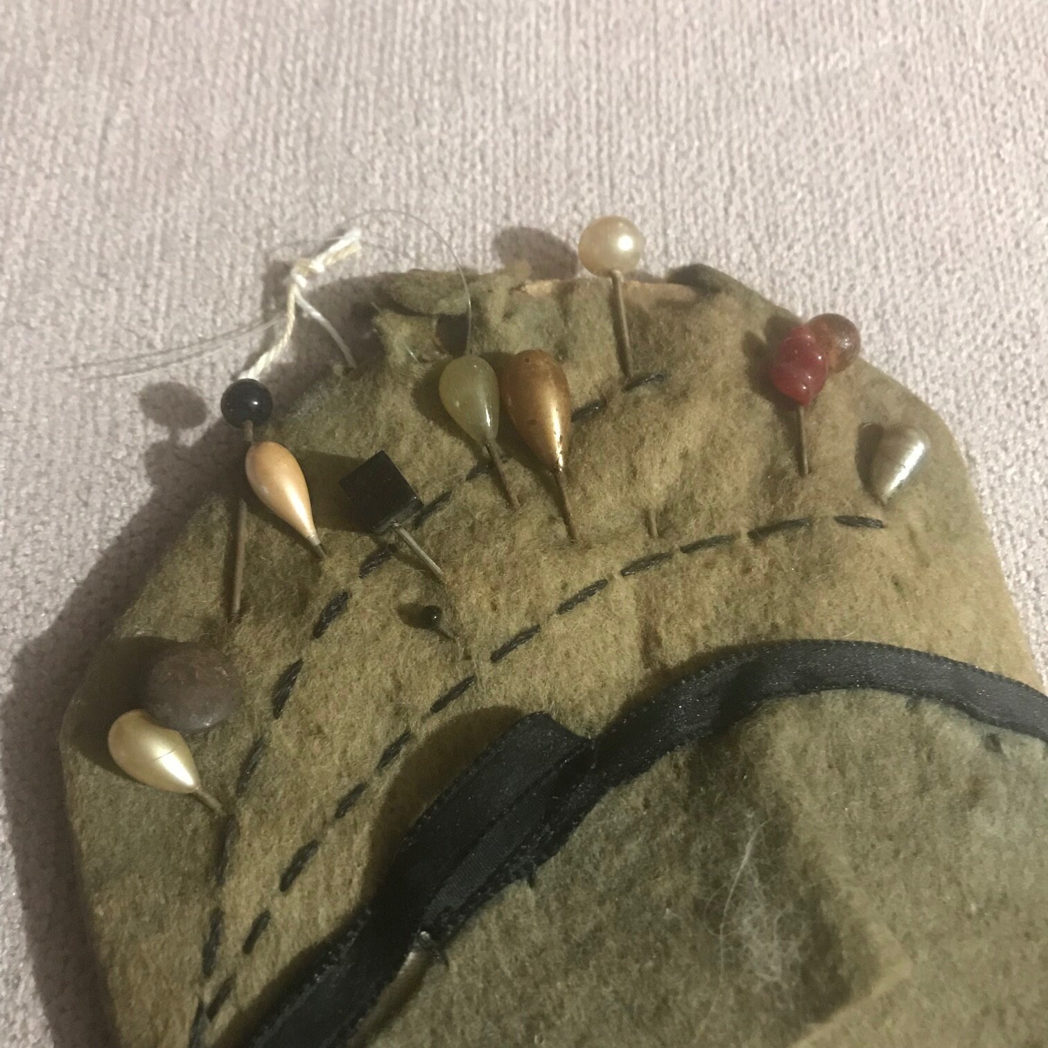 Pin Cushion Doll Face With Pins and Earring ffs8019 - Etsy