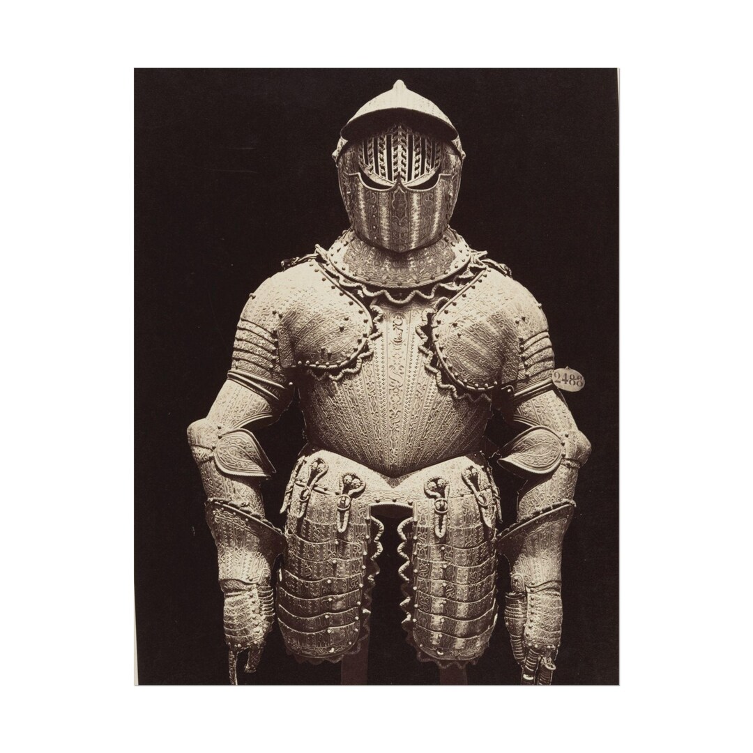 Medieval Knight Art Print, Vintage Rolled Poster, Gothic Home Decor ...