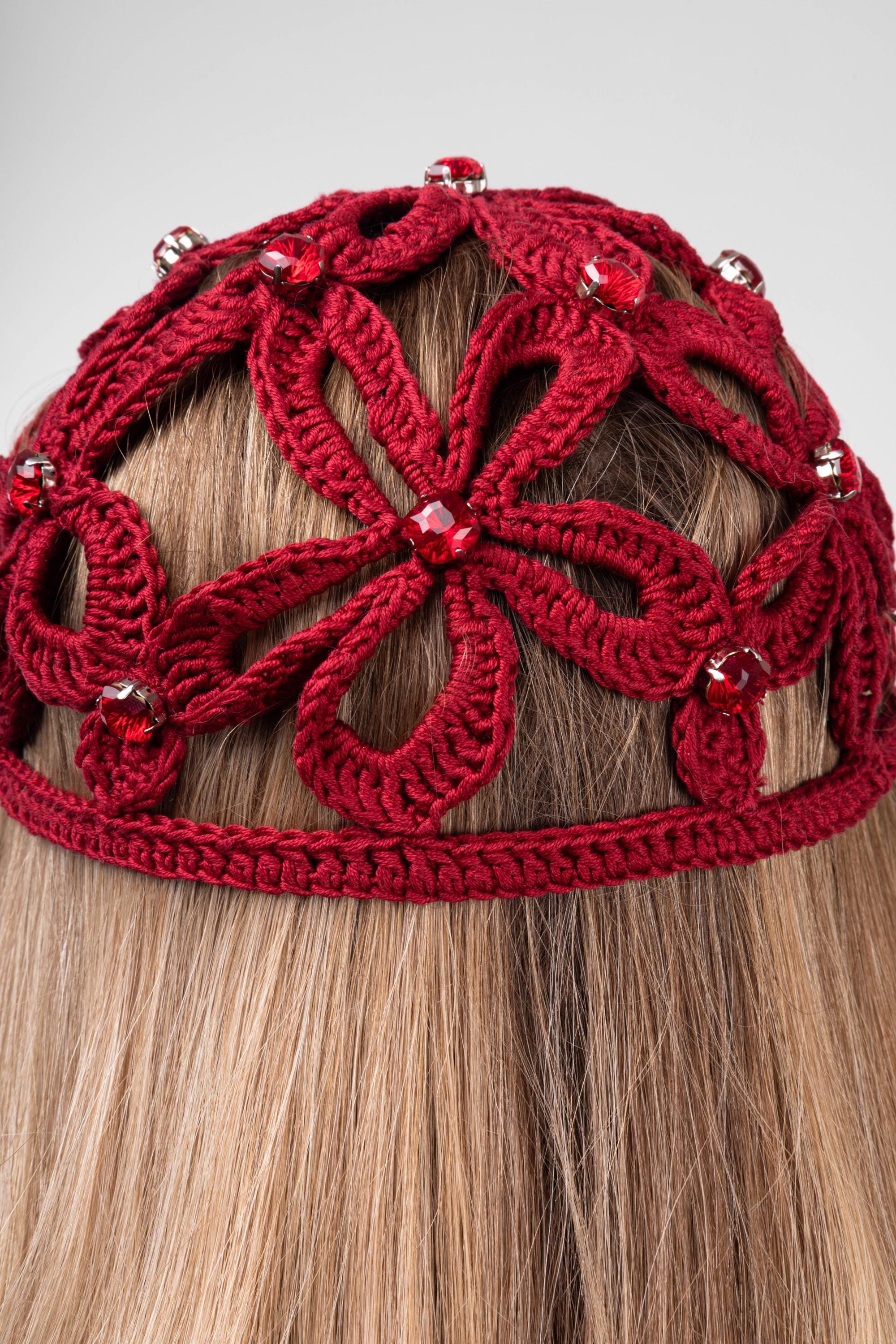 Crochet Pattern Hat Beanie Summer Flower Hat Boho Headwear Pattern DIY ...