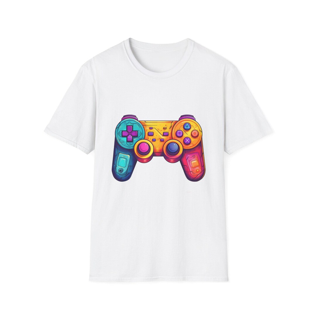 Retro Gaming Controller T-shirt, Perfect Gift for Gamers, Unisex ...