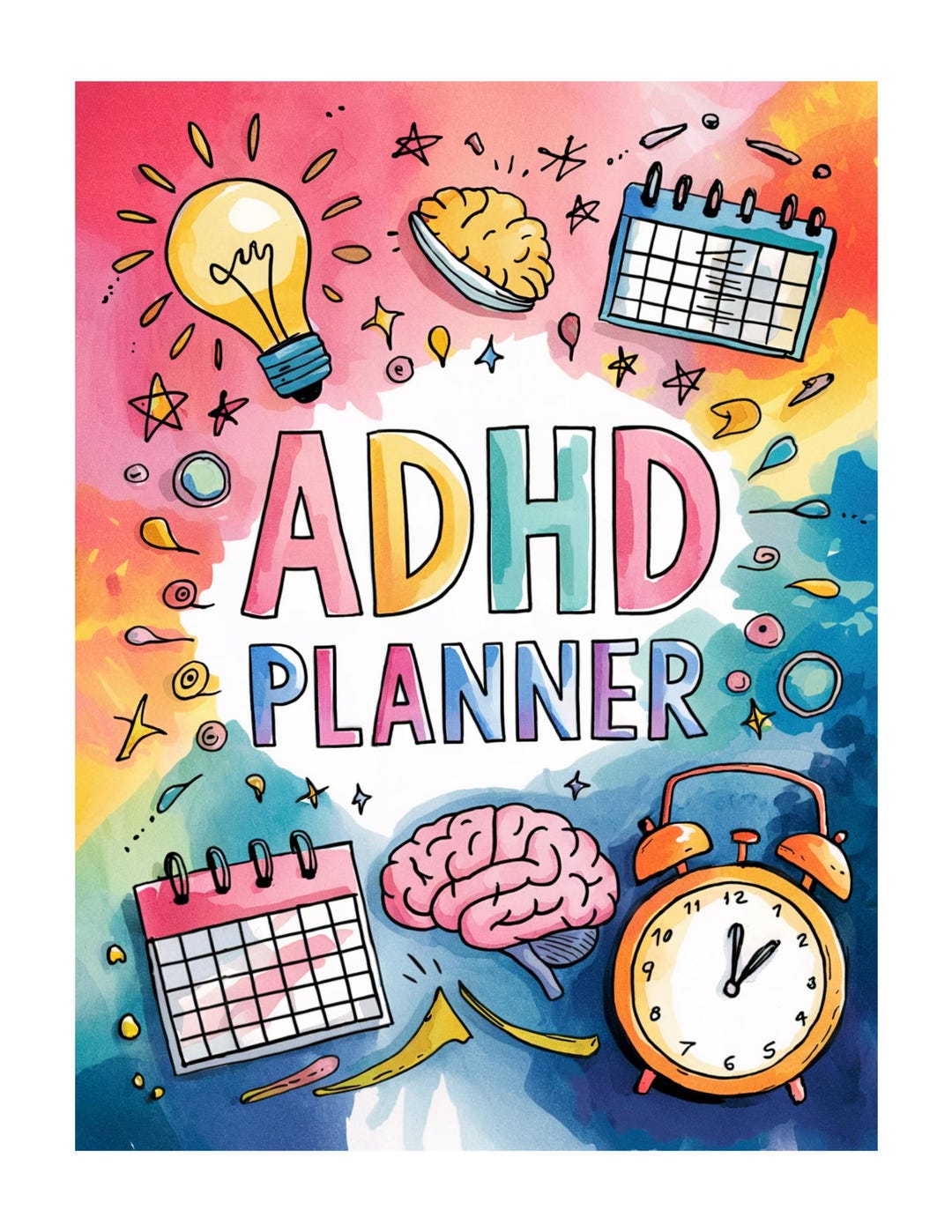 ADHD Life Planner for Adults, Structure for Success & Focus, Daily ...