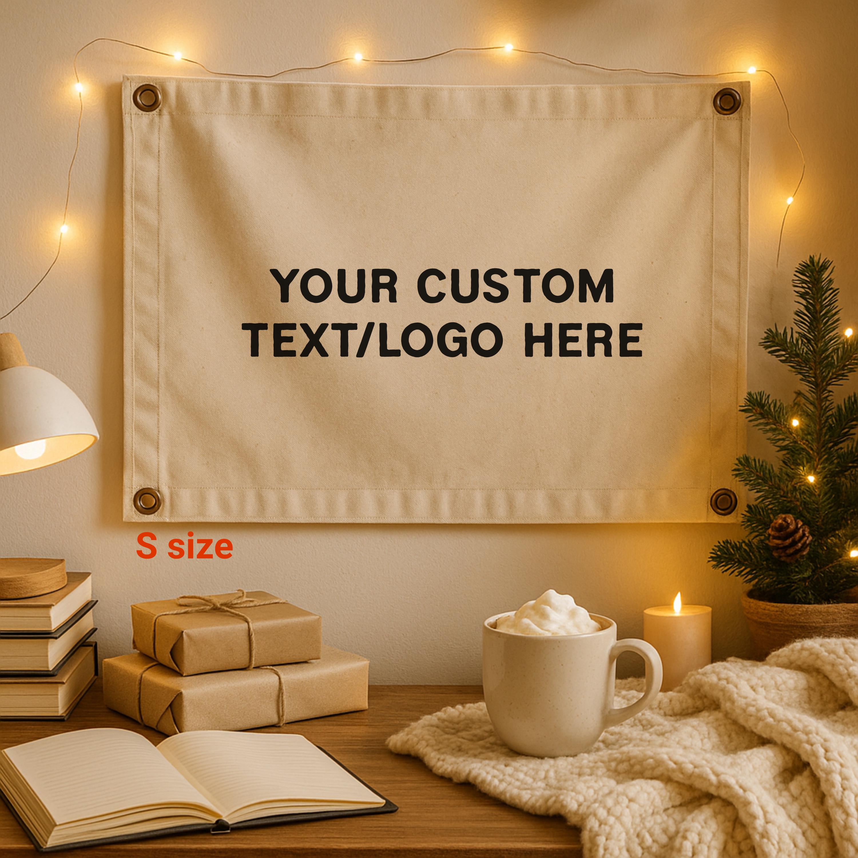 Custom Canvas Banner for Dorm Decor Above Bed Decor | Quilted Fabric ...