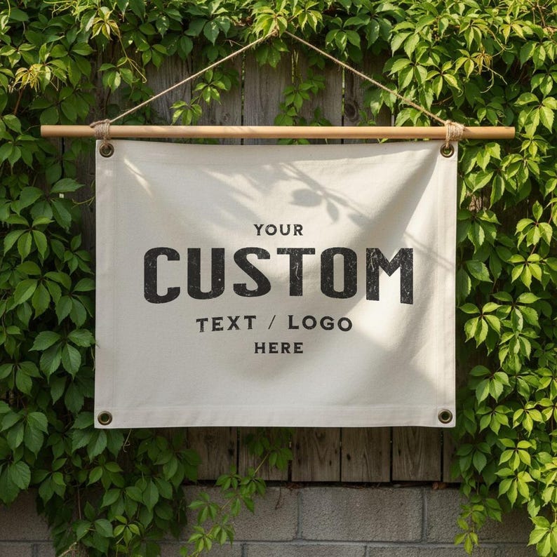 Custom Canvas Banner | Hand-painted Cotton Canvas Banner | Custom Sign ...