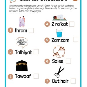 My First Journey to Umrah Step by Step Guide on How to Perform. - Etsy