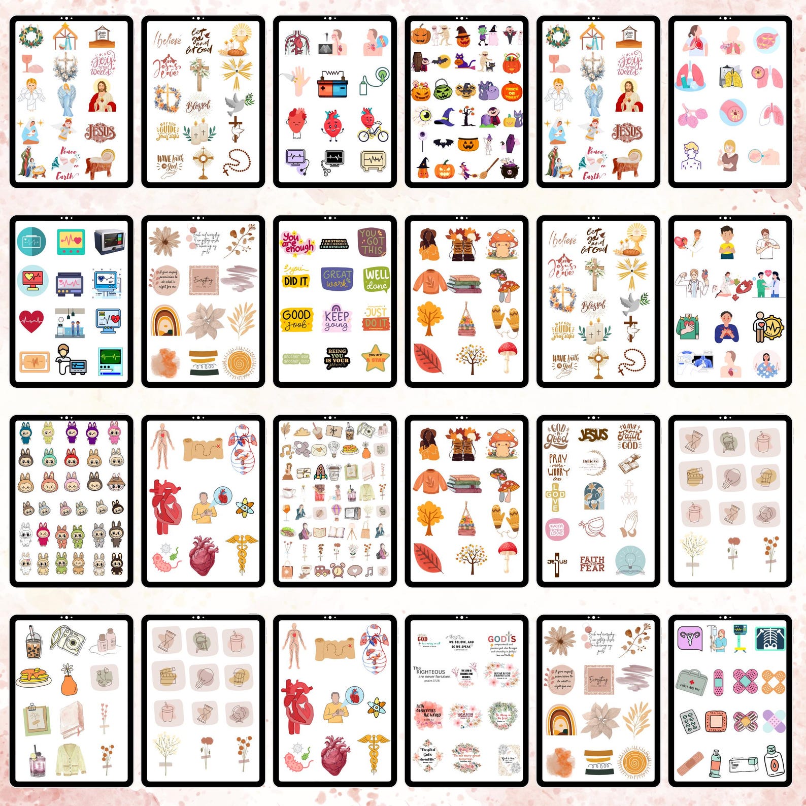 75000+ Mega Digital Sticker Bundle, Pngs Stickers, Lifetime Access ...