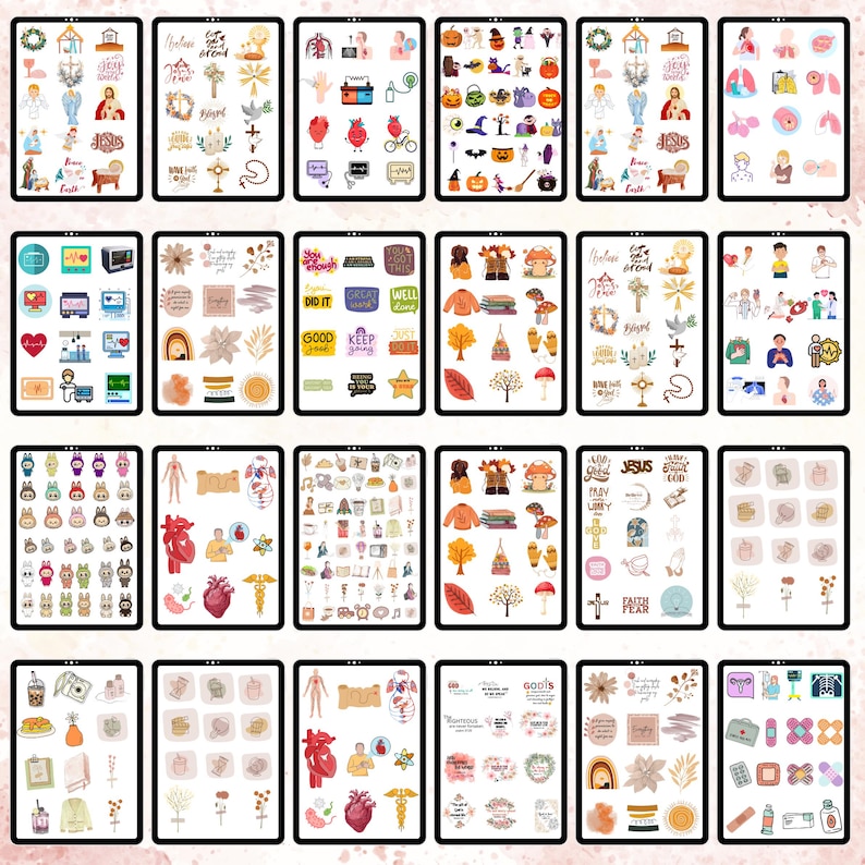75000+ Mega Digital Sticker Bundle, Pngs Stickers, Lifetime Access ...