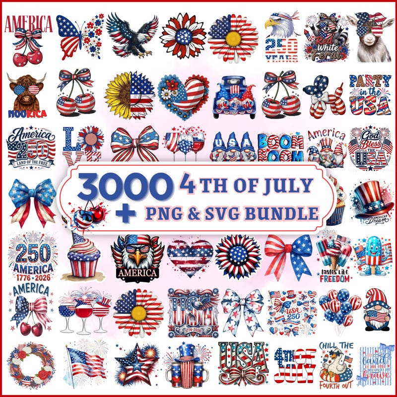 4th July Doodles - Etsy