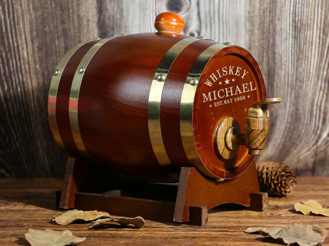 Personalized Engraved Whiskey Barrel Mini Wood Whiskey Barrel - Wedding ...