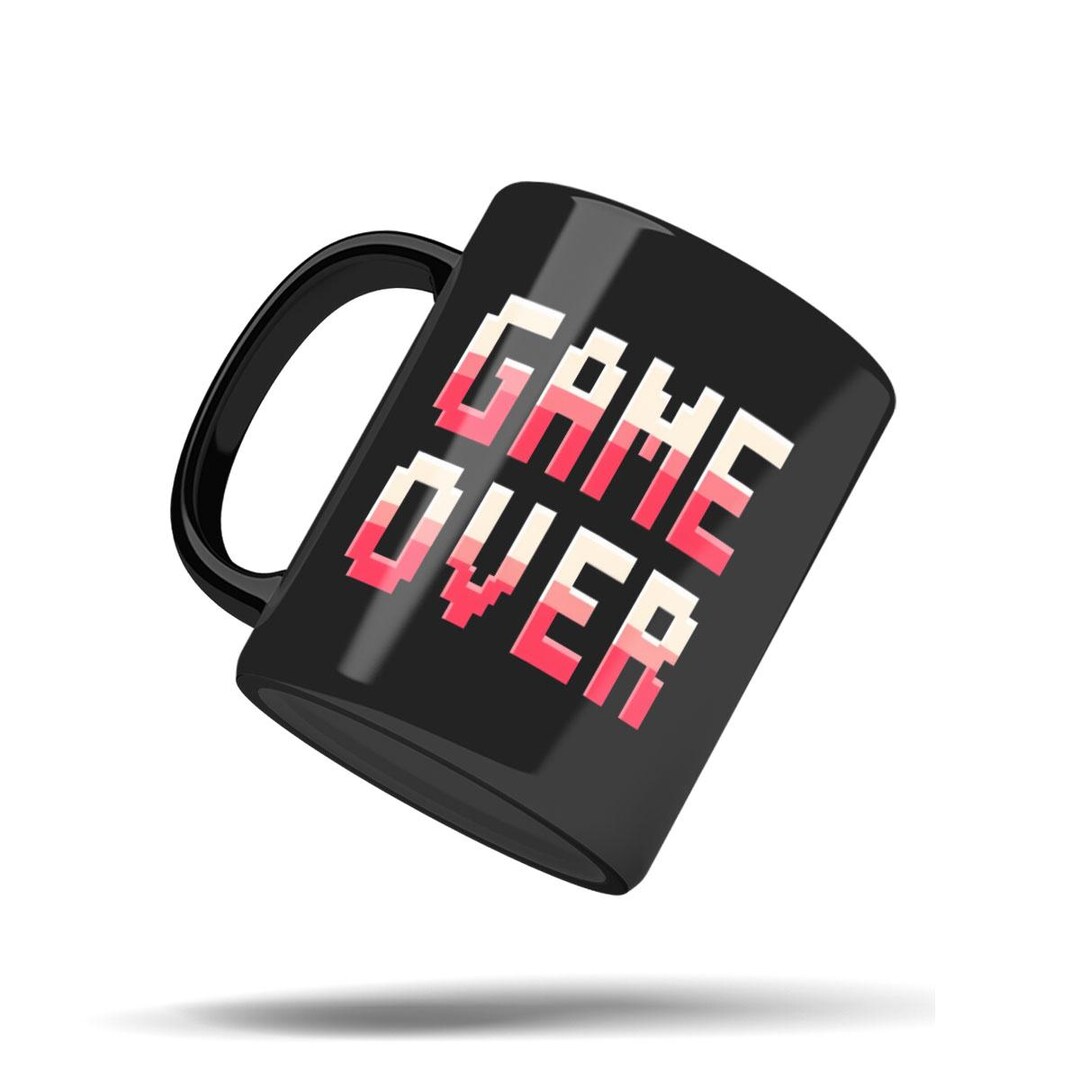 Retro 'game Over' Mug – Vintage 8-bit Design for Gamers, Ideal Gift - Etsy