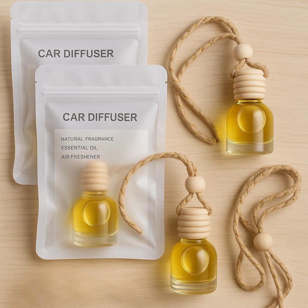 Essential Oil Car Diffuser – Long-lasting Scent | Peppermint, Orange ...